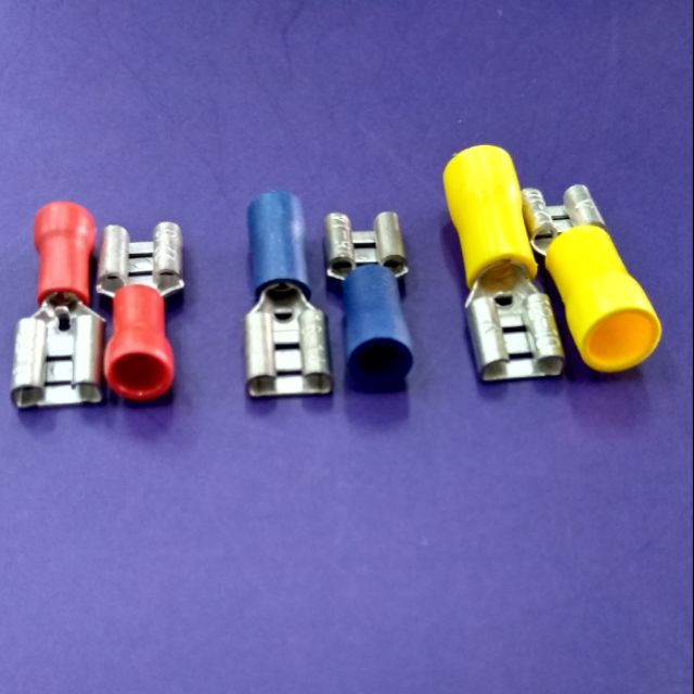 ELECTRICAL CABLE TERMINAL-INSULATED FEMALE DISCONNECTOR | Shopee Malaysia