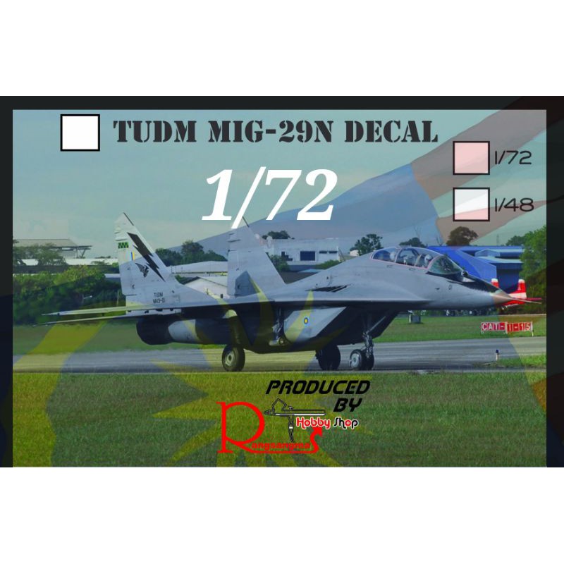 1/72 TUDM RMAF MIG-29 Water Slide Decal 1:72 plamo military not tamiya ...
