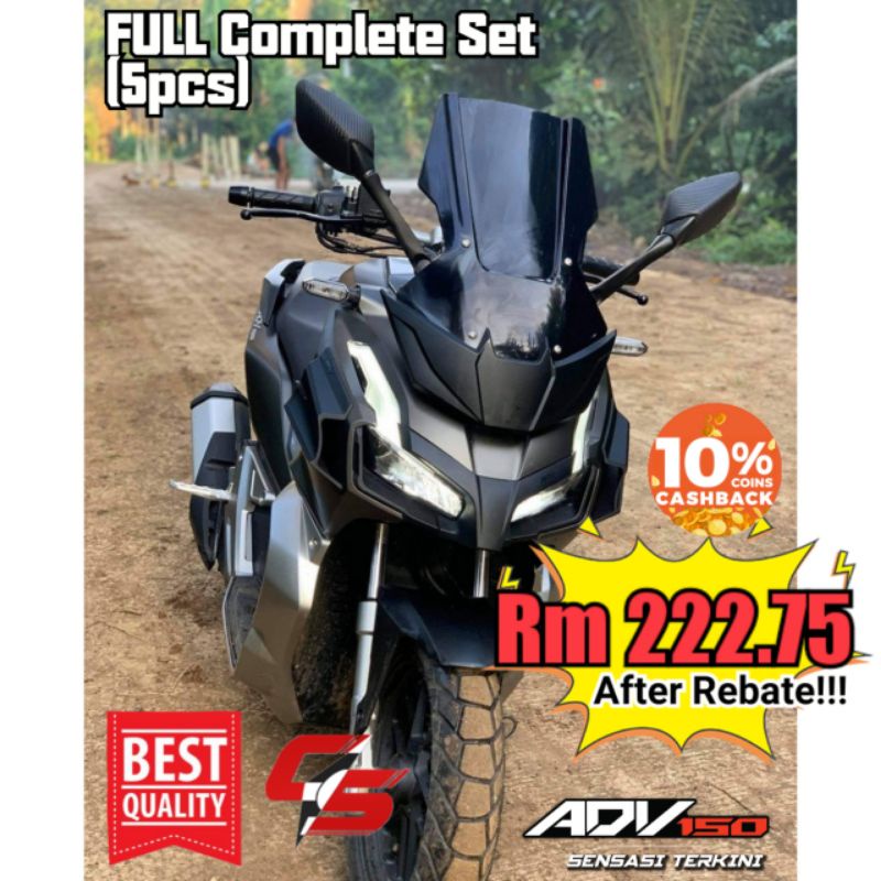 HONDA ADV150 ADV WINDSHIELD BATMAN COMPLETE SET ( 5 in 1 ) | Shopee ...