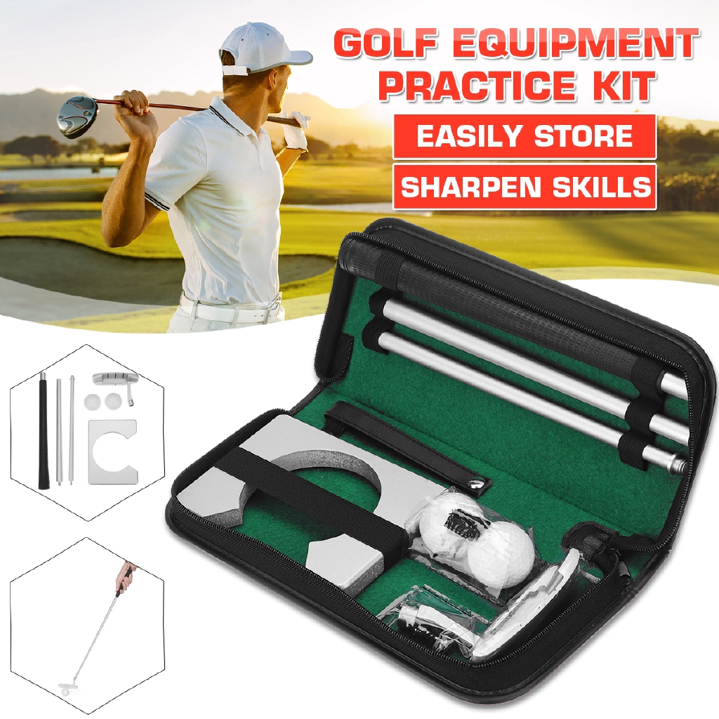 Indoor Outdoor Golf Putter Gift Set Putting Cup Hole with Detachable ...