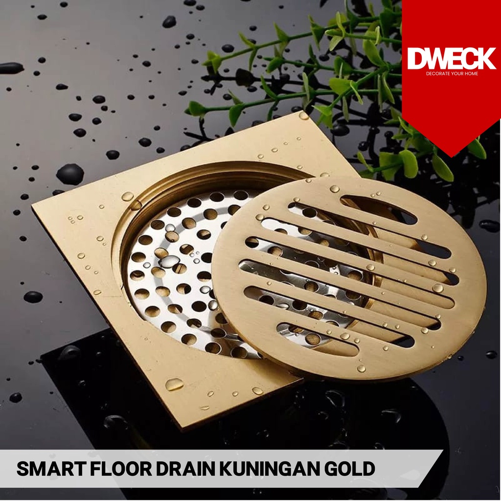 Smart Floor Drain Anti-Pest Brass Anti-Cockroach Sewer Filter | Shopee ...
