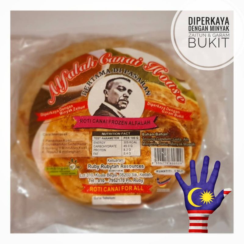 Roti Canai Frozen Segera Alfalah 5 Keping Buy 5 Free 1 special gift ...
