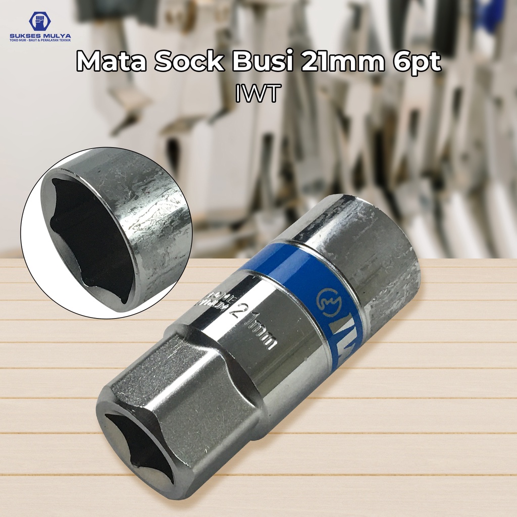 MATA Sock Spark Plug 21 mm x 1/2" inch / Socket Eye Lock / Socket Spark ...