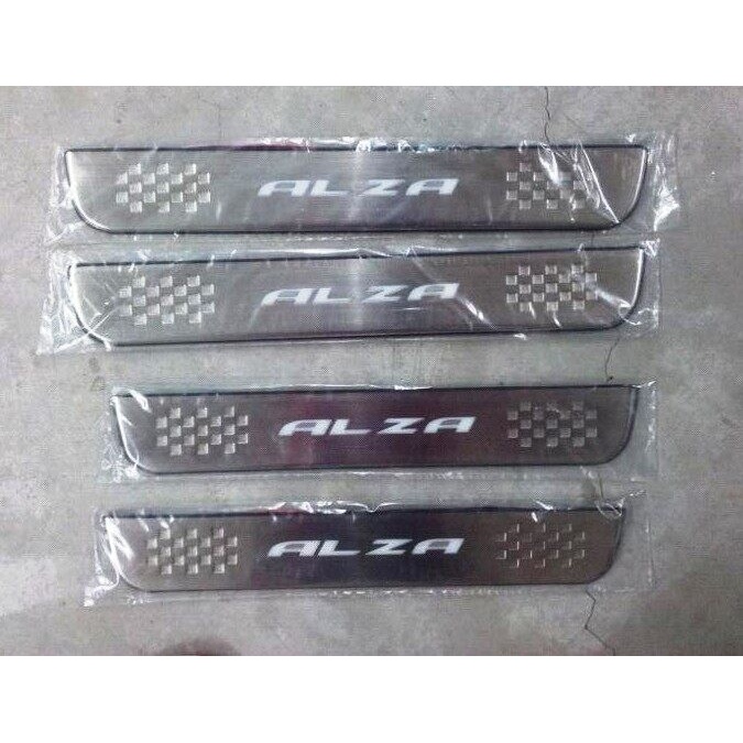 Perodua Alza Axia Bezza Myvi Stainless Steel Led Side Step Side Sill ...