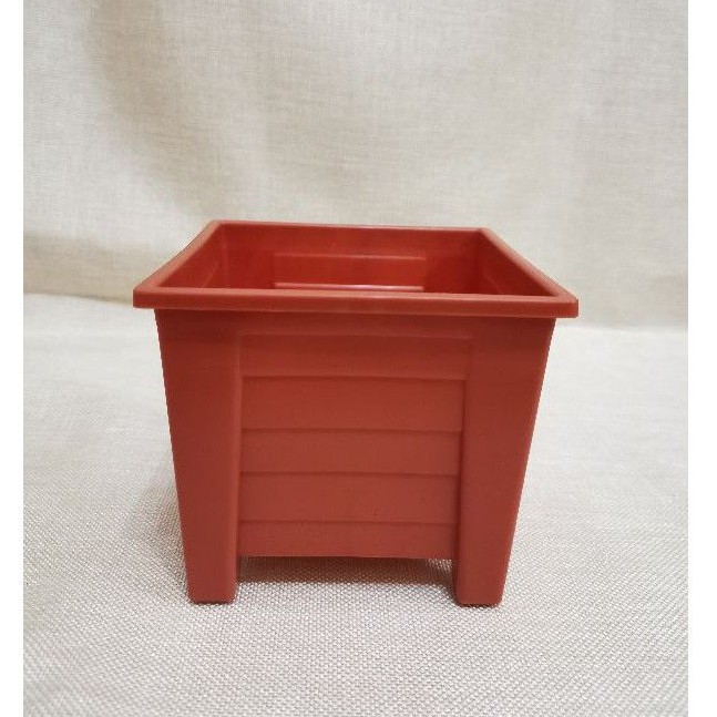 Brown Square Plastic Pot🌻Pasu Plastic Segi Empat🌻 | Shopee Malaysia
