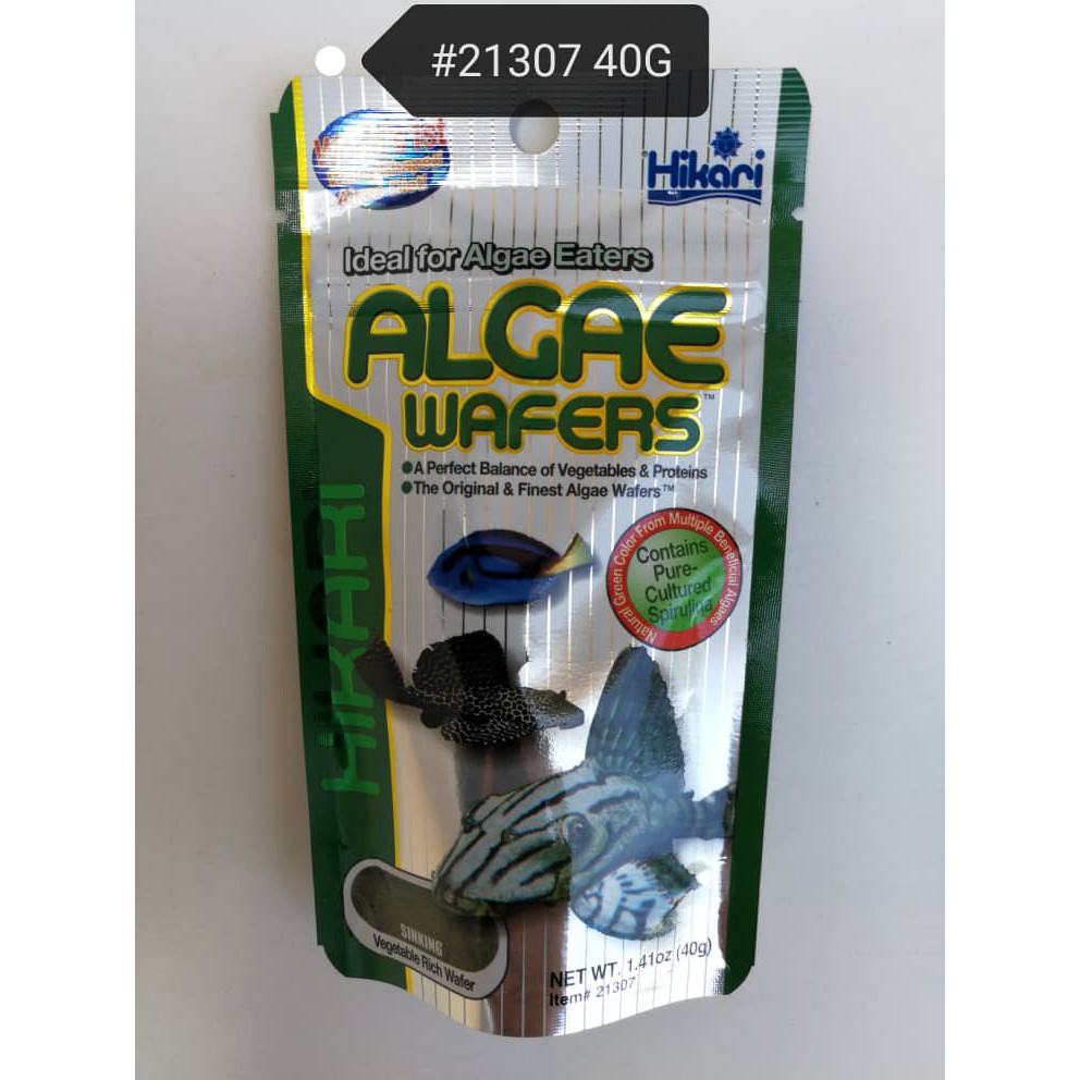 Hikari Algae Wafers Sinking Fish Food Feed Aquarium 40g | Shopee Malaysia
