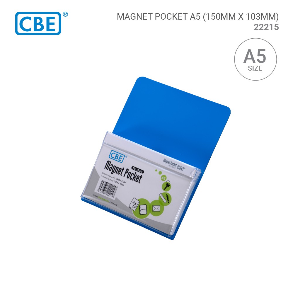 CBE 22215 Magnet Pocket A5 | 150 X 103MM | Random Colours | Shopee Malaysia