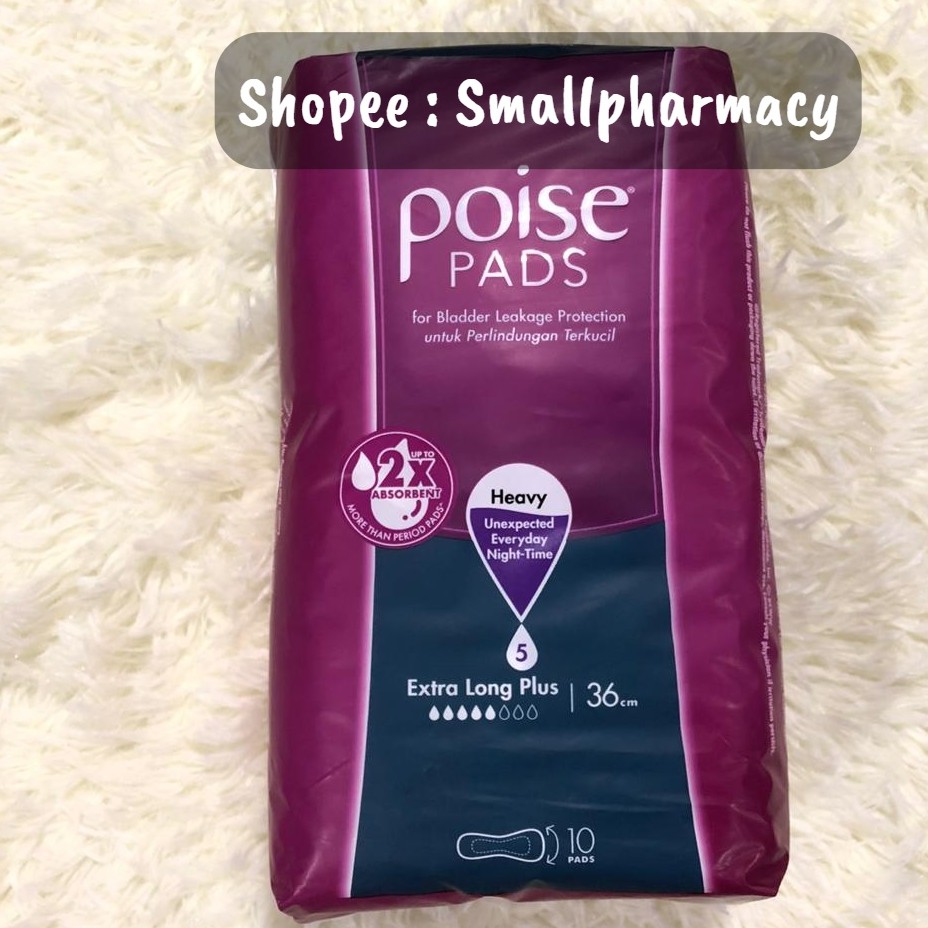 Poise Pads Extra Long Plus Non Wing (36cm/10 Pcs) 034164 | Shopee Malaysia