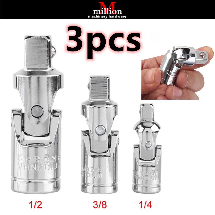 1/4" 3/8" 1/2” Universal Joint Bar Socket Extension Bar Socket Impact ...
