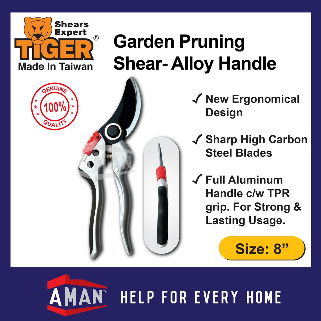 Tiger Garden Pruning Shear Alloy Handle | Shopee Malaysia