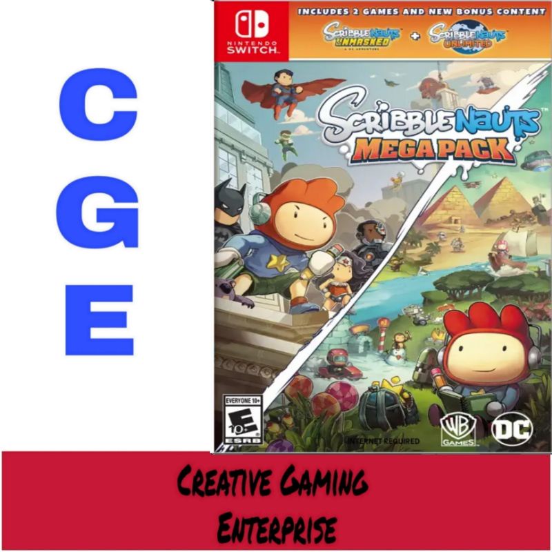 Nintendo Switch Scribblenauts Mega Pack (Eng)(New & Sealed) | Shopee ...