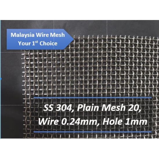 SS304 Stainless Steel Wire Mesh 20 Mosquitoes Netting/Insect Netting ...