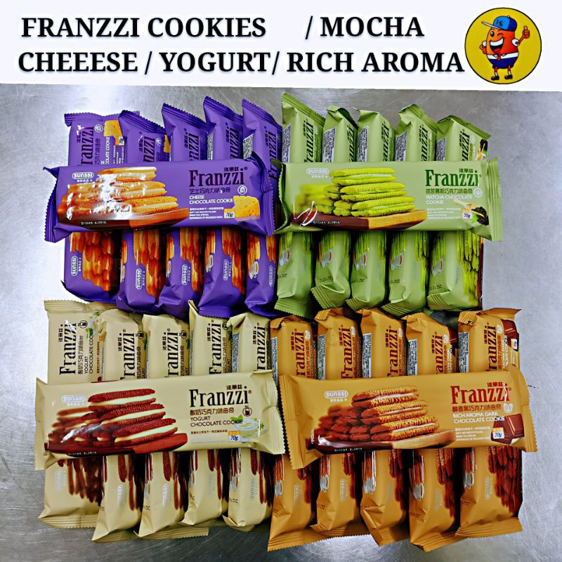 FRANZZI COOKIES CHEESE CHOCO / YOGURT / MOCHA / RICH AROMA 慕斯巧克力曲奇 70G ...