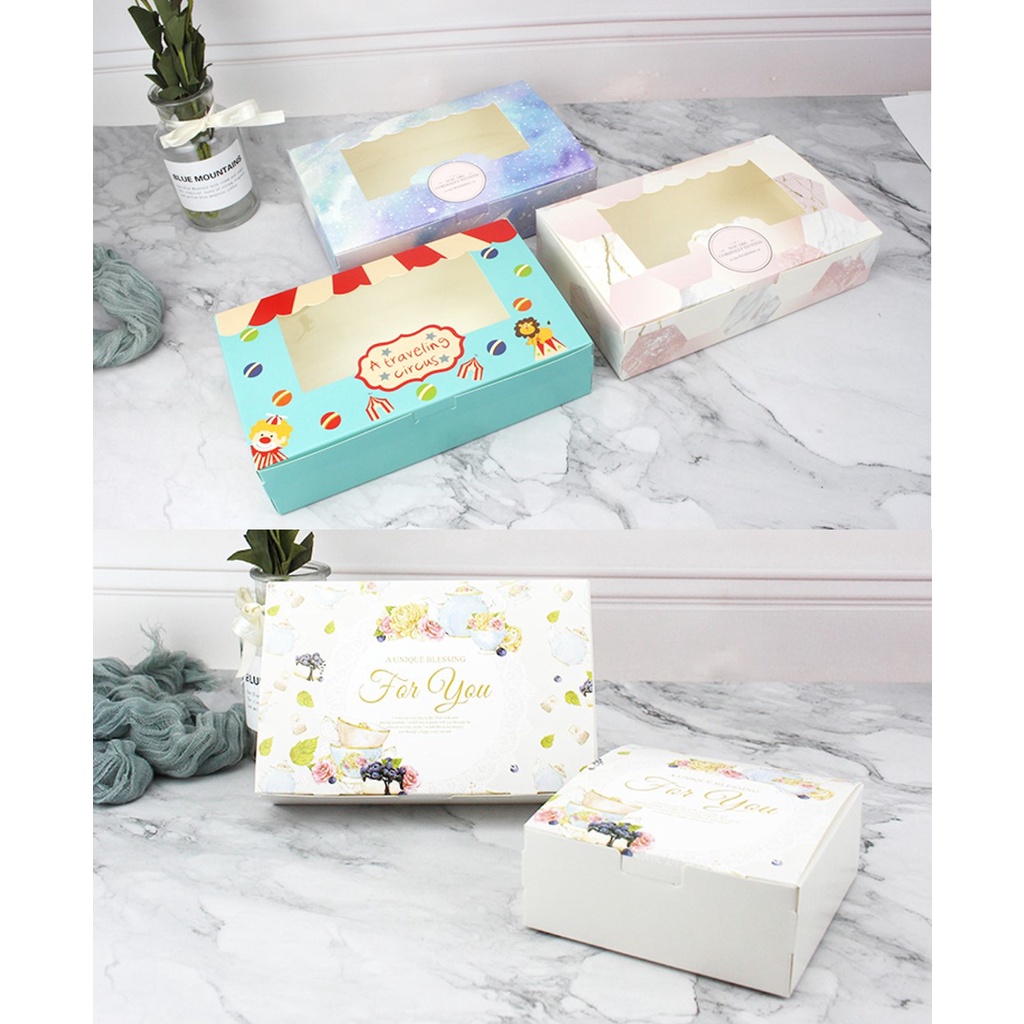 Baking Box 6 cavity 63-80g Mooncake Box Daifuku Tart Box Nougat ...