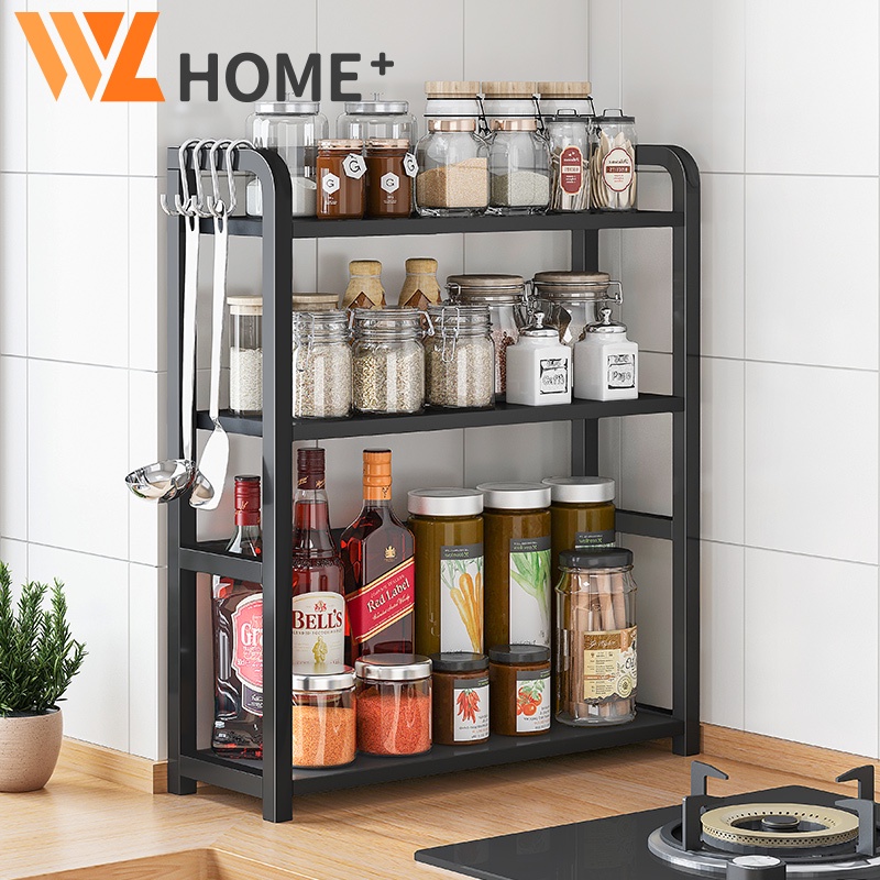 Spice Rack Rak dapur Kitchen Storage rack Kitchen Organizer Rak ...