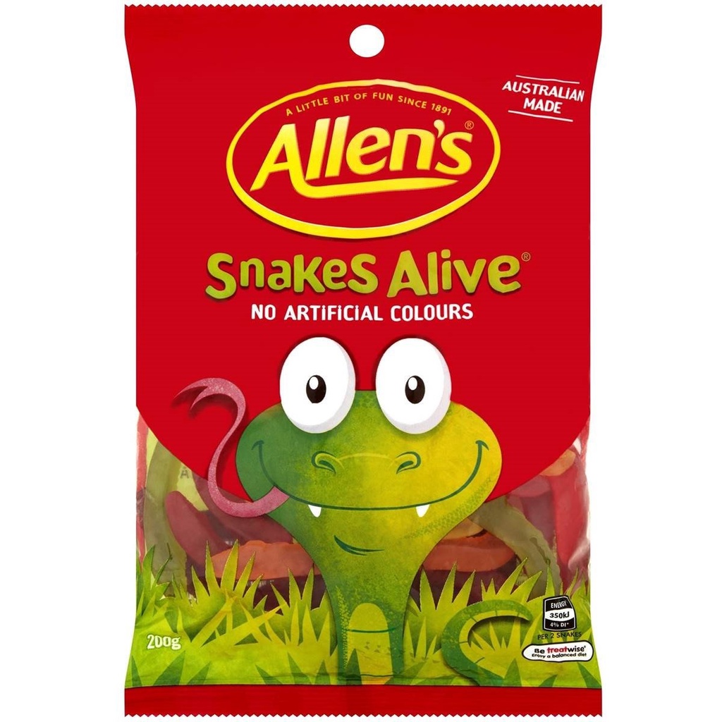 ALLEN'S Snakes Alive Candy Gummies 200g | Shopee Malaysia