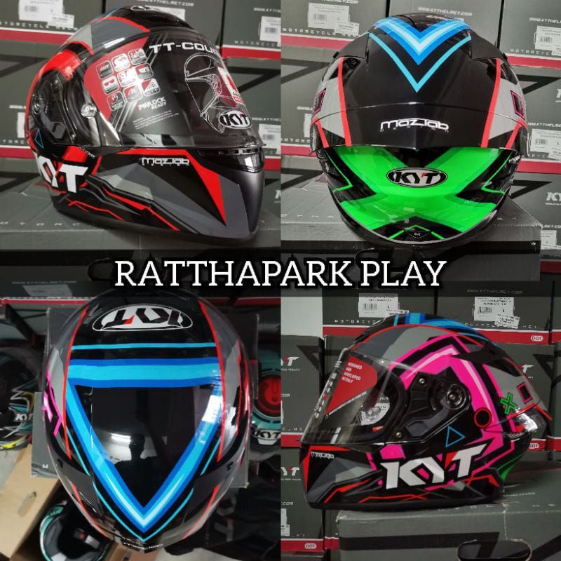 HELMET KYT TT COURSE DESIGN TONY ARBOLINO PATTHAPARK PLAY ESPARGARO ...