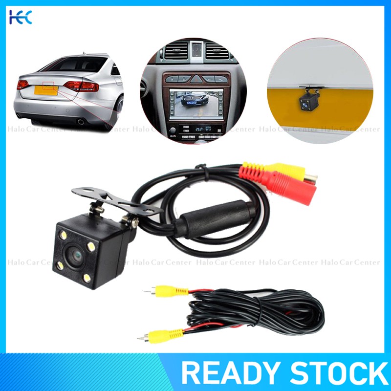 Universal Car Rear View Camera 4 LED Night Vision Backup Parking ...