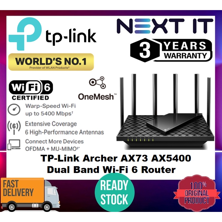 [READY STOCK] TP-Link Archer AX73 / AX72 - AX5400 Dual-Band Gigabit ...
