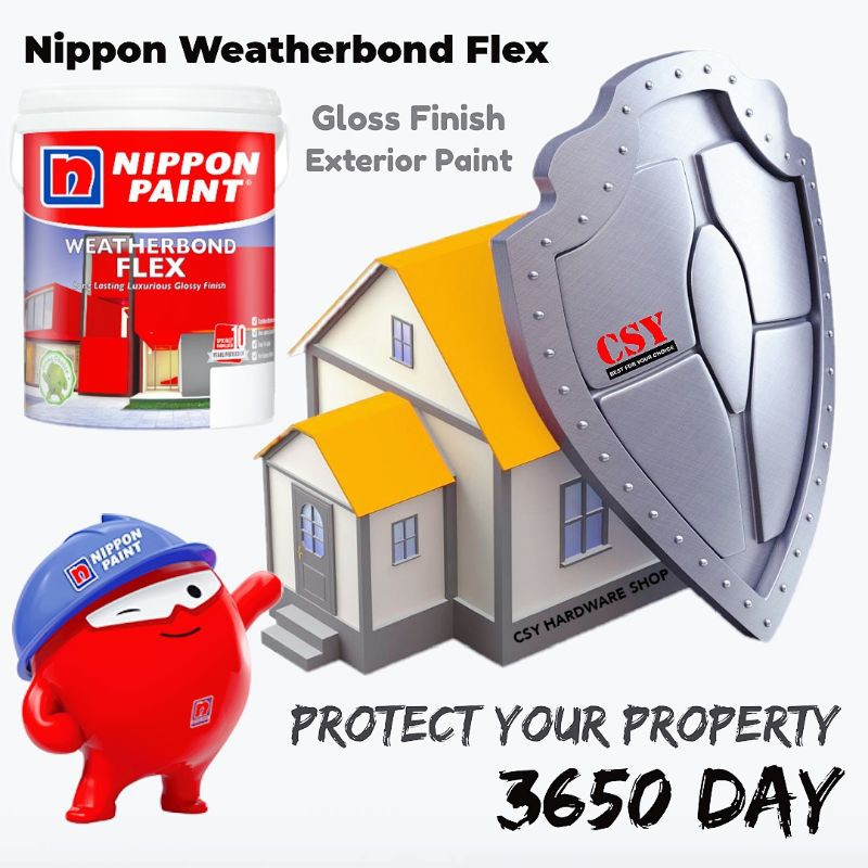 NIPPON PAINT Weatherbond Flex (OLD PACKING) / Weatherbond Hi-gloss (NEW ...