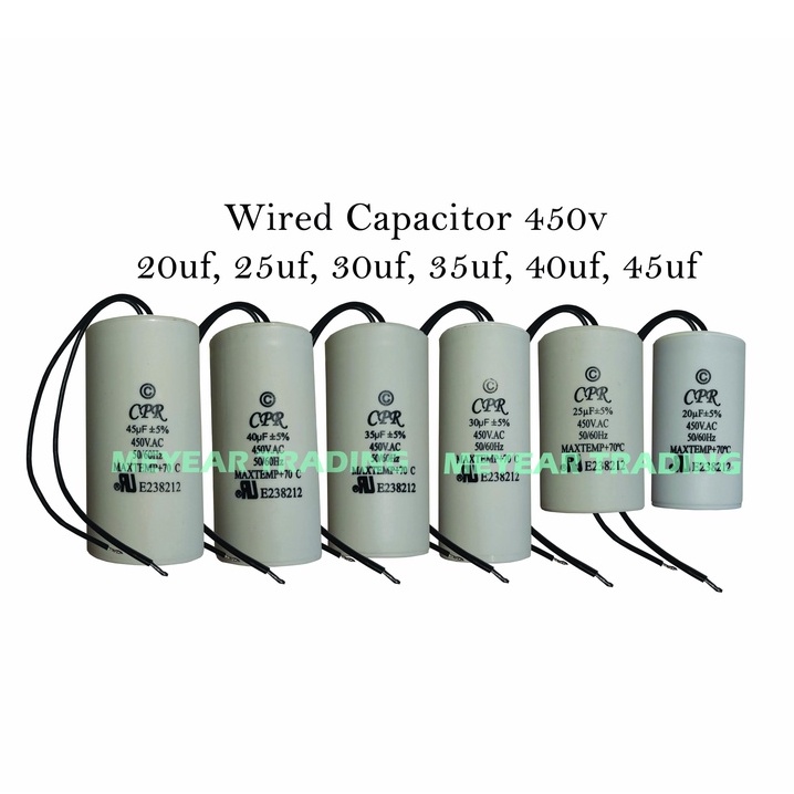 CPR (18uf,20uf,25uf,30,35,40,45,50uf ) (11UF,13UF,15UF AL) 450V Motor Start Run Capacitor ...