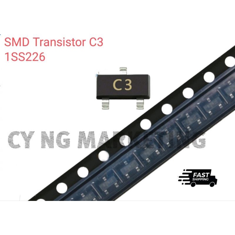 1PC SMD C3 Transistor 1SS226 Package SOT-23 Screen Printing C3 Power ...