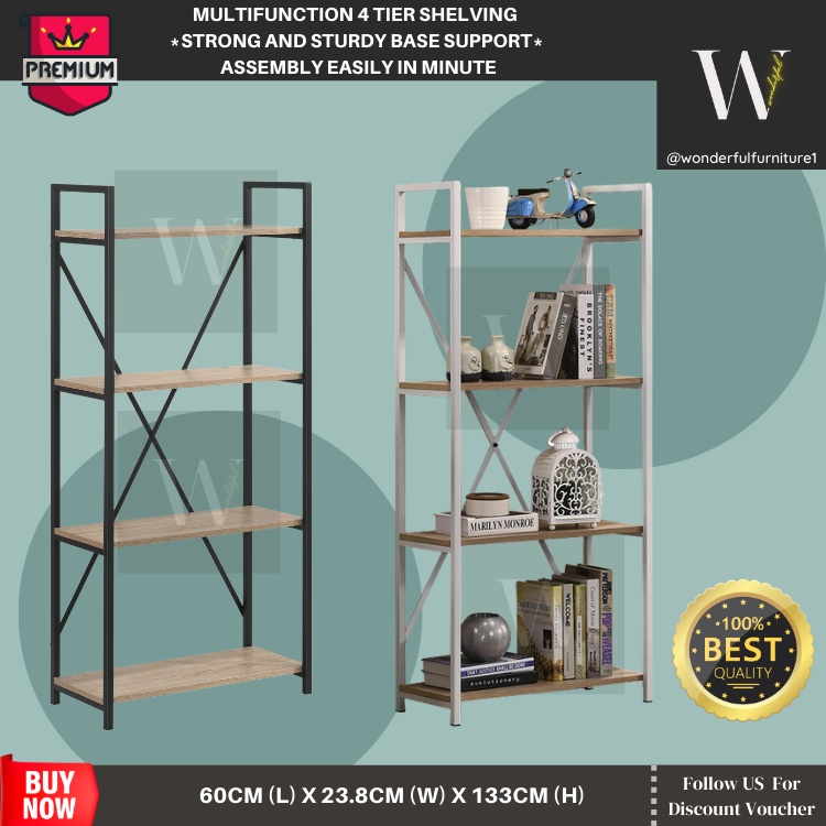 Rak Display / Display Rack / Multipurpose Kitchen Rack / File Bookshelf ...