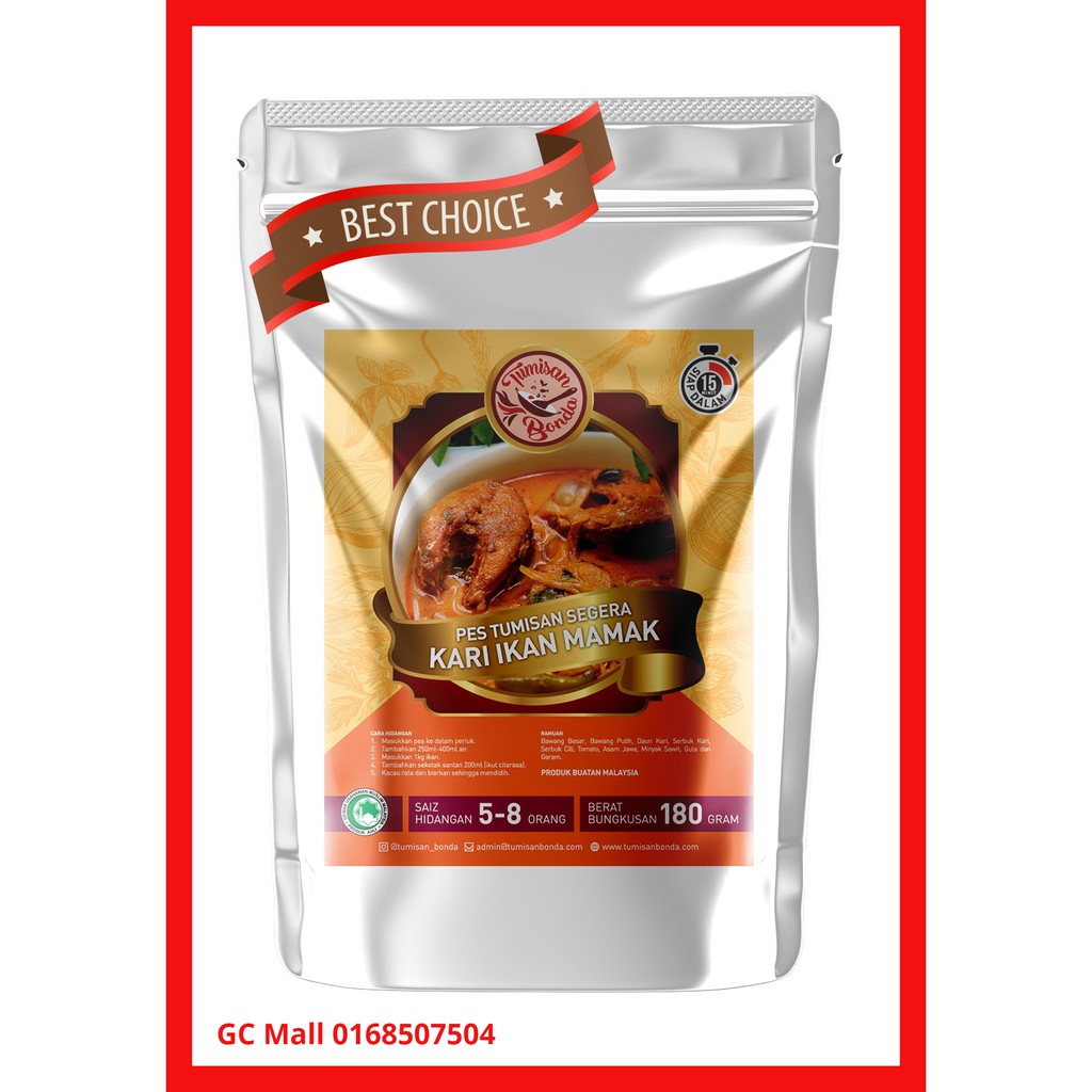 🐟Pes Masakan Kari Ikan Mamak Perencah Tumisan Bonda Sedap dimakan dan ...