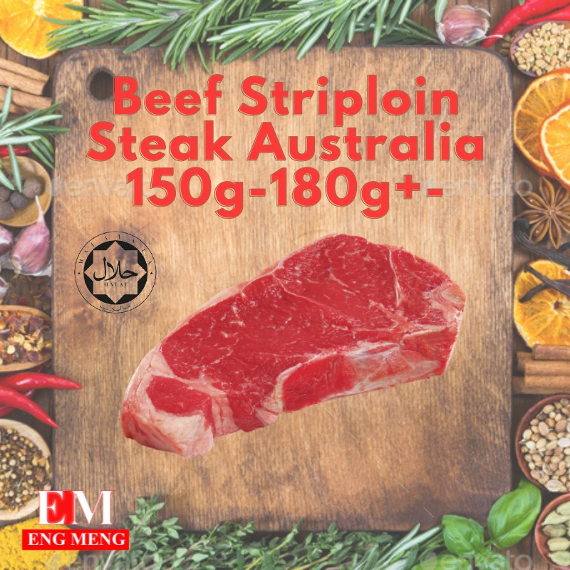Australia Beef Striploin Steak 170g-200g +- - 澳洲西冷牛扒 (外脊) 170g-200g +- | Shopee Malaysia
