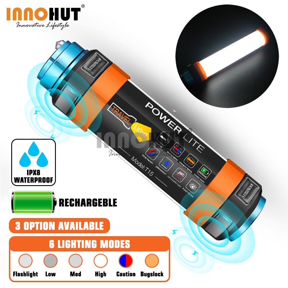 Innohut Rechargeable Magnetic Torchlight Stick Outdoor Camping ...