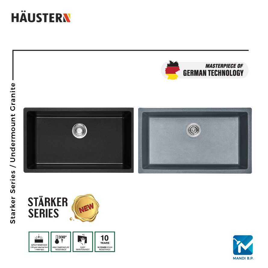 Haustern Starker Series Undermount Granite Sink Single Bowl / Kitchen ...