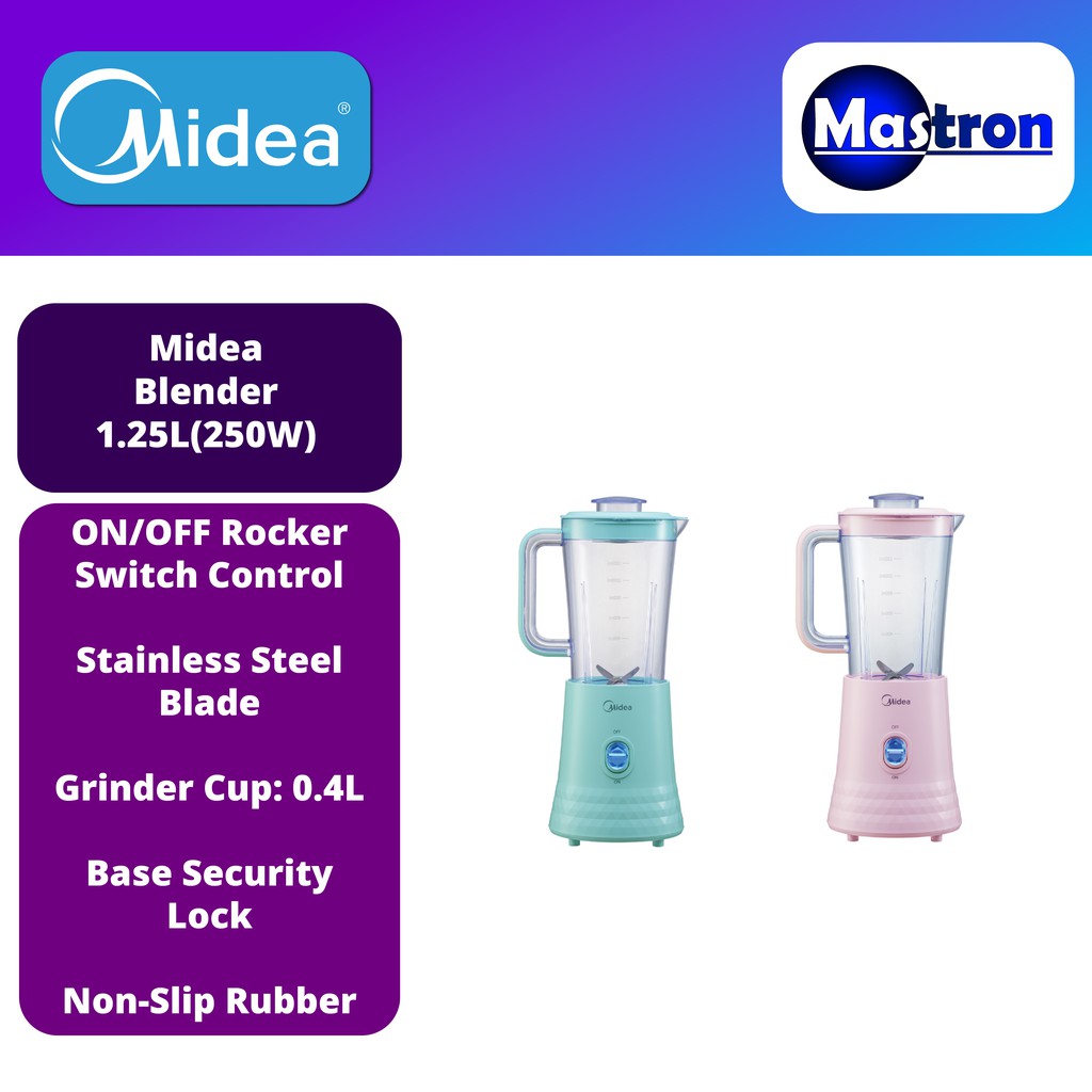 Midea Blender Pengisar 1.25L MBL-25PK / MBL-25GN | Shopee Malaysia