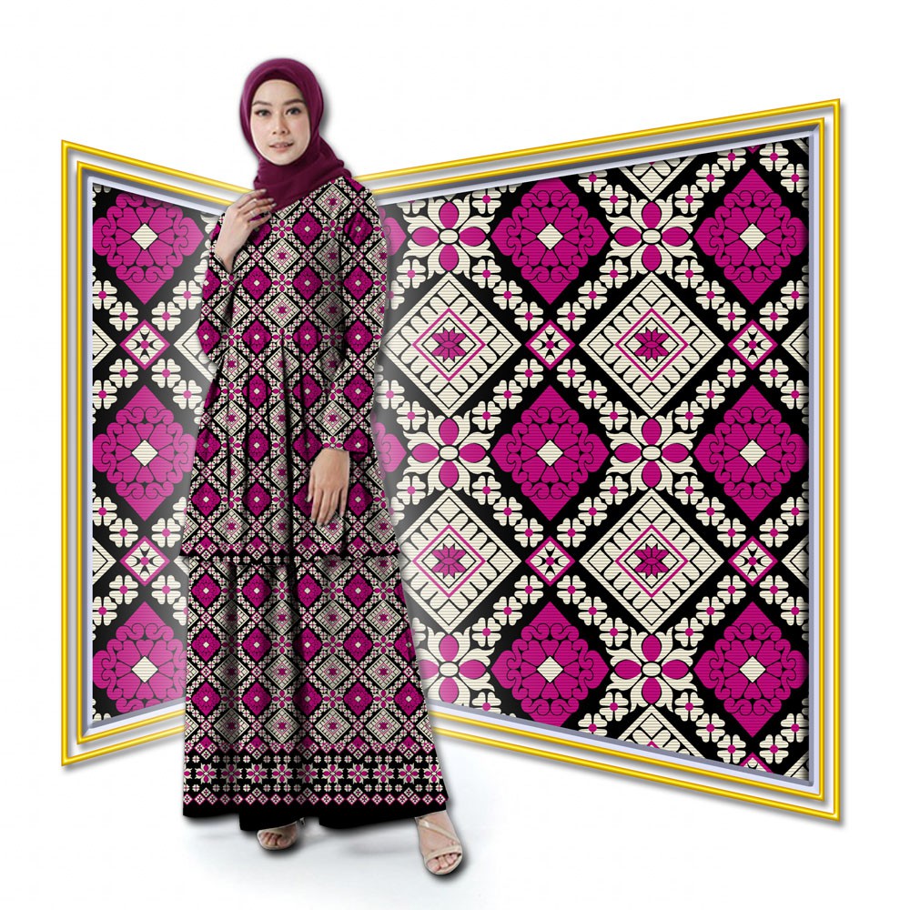 Kain Batik Corak & Motif Cotton Fabric - Bidang 45" High Quality Craft ...