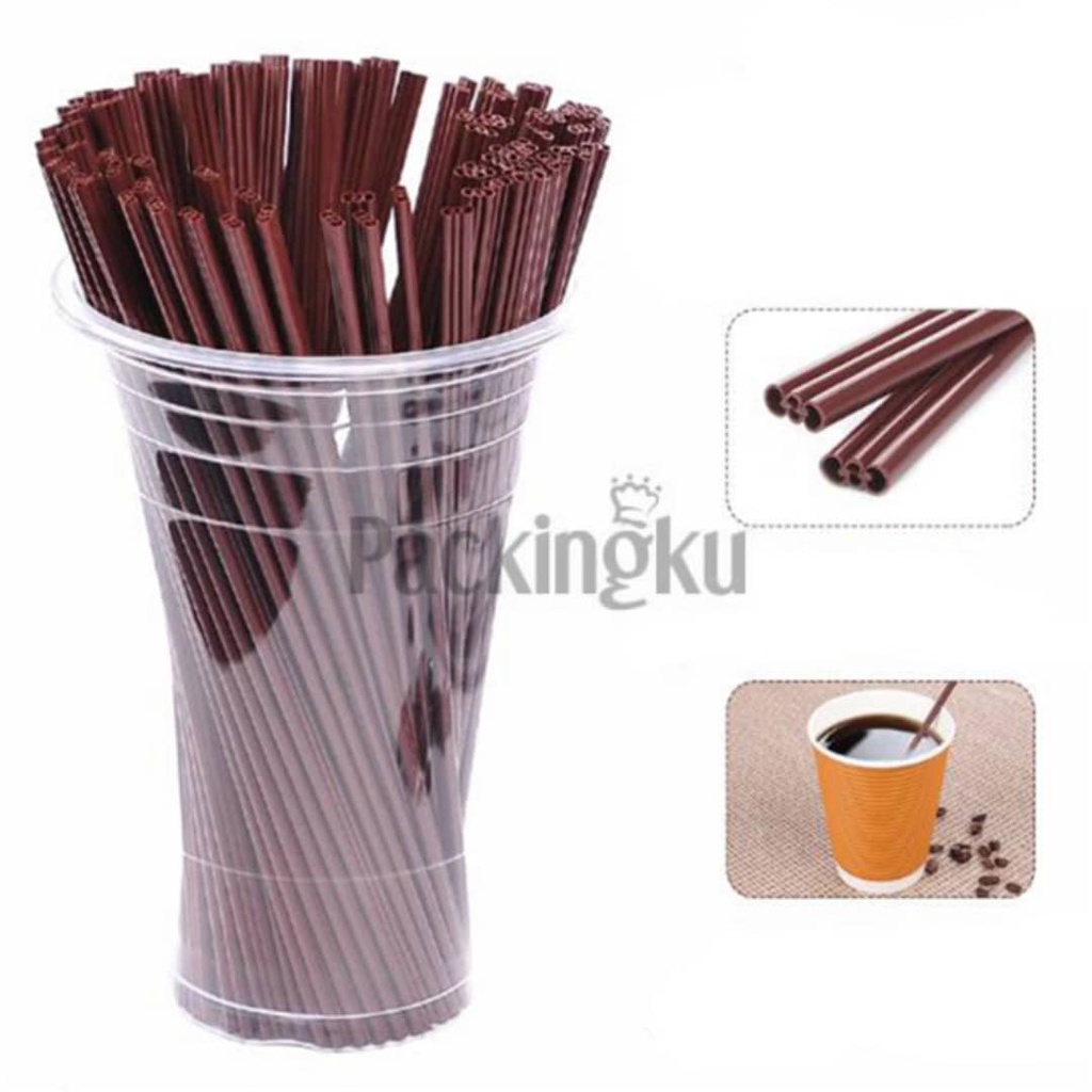 Kopi Straw Coklat(100PCS+/-)Coffee Straw Browm | Shopee Malaysia