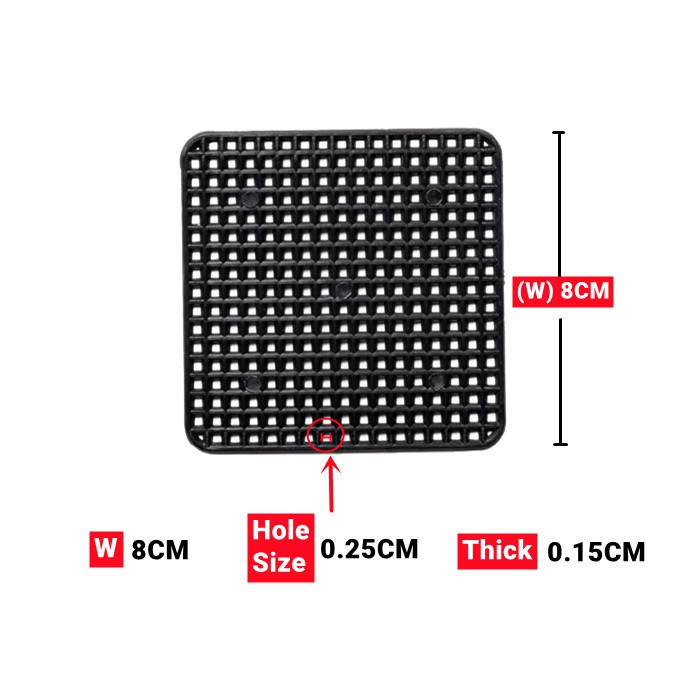 FY Flower Pot Hole Cover Drainage Hole Mesh Pad Round Bonsai Ceramic ...