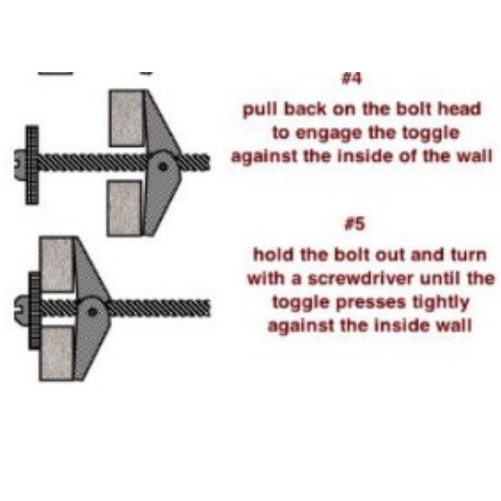 Metal Spring Toggle Butterfly clip or Anchor Screws for Partition and ...