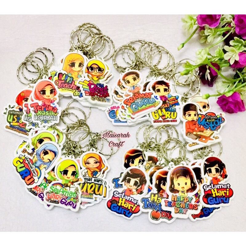 💥READY STOCK💥 Keychain Hari Guru | Shopee Malaysia
