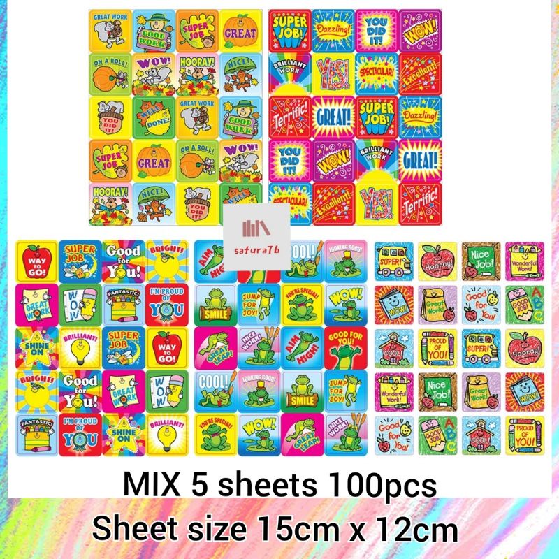 Motivational Sticker / Reward Stickers / Sticker Murid Guru / Pelekat ...