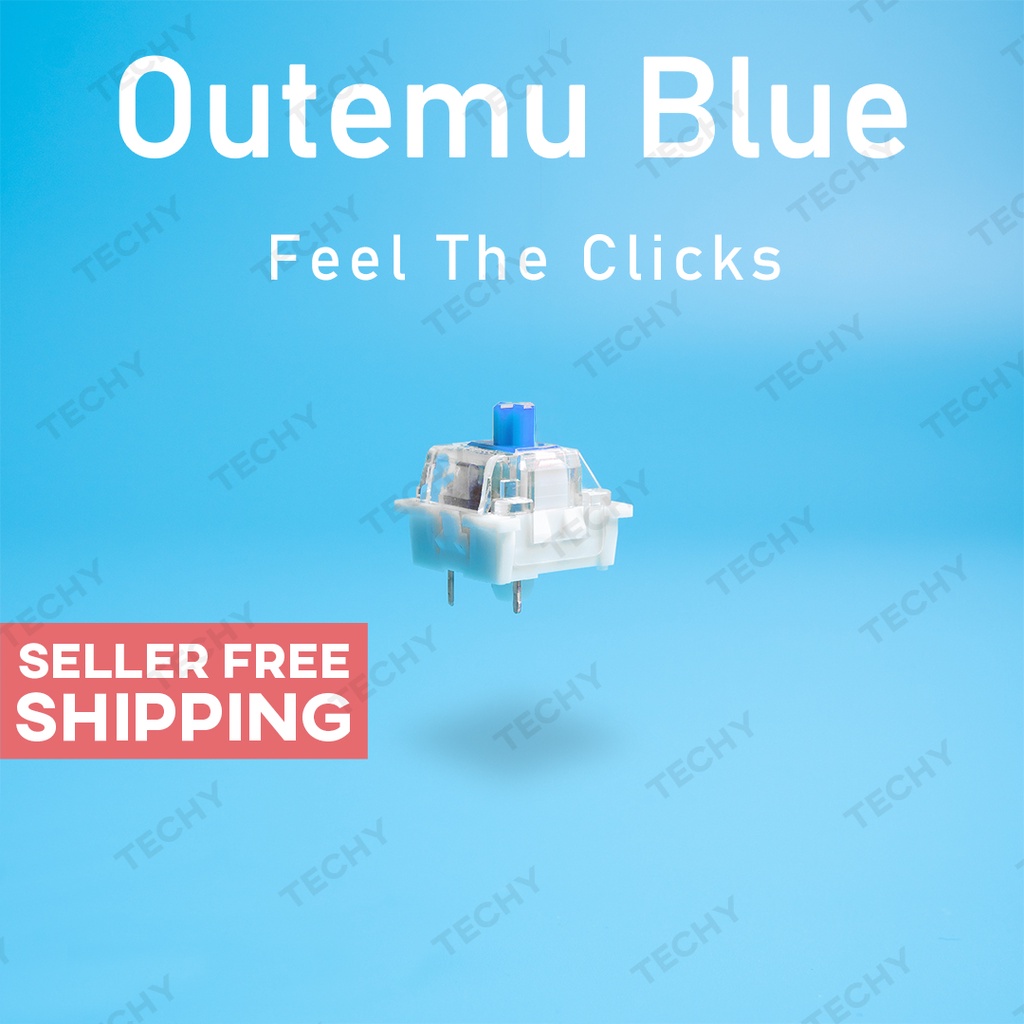 [READY STOCK] Outemu Blue Mechanical Switch for Mechanical Keyboard Gaming DIY Clicky Switch 3 ...