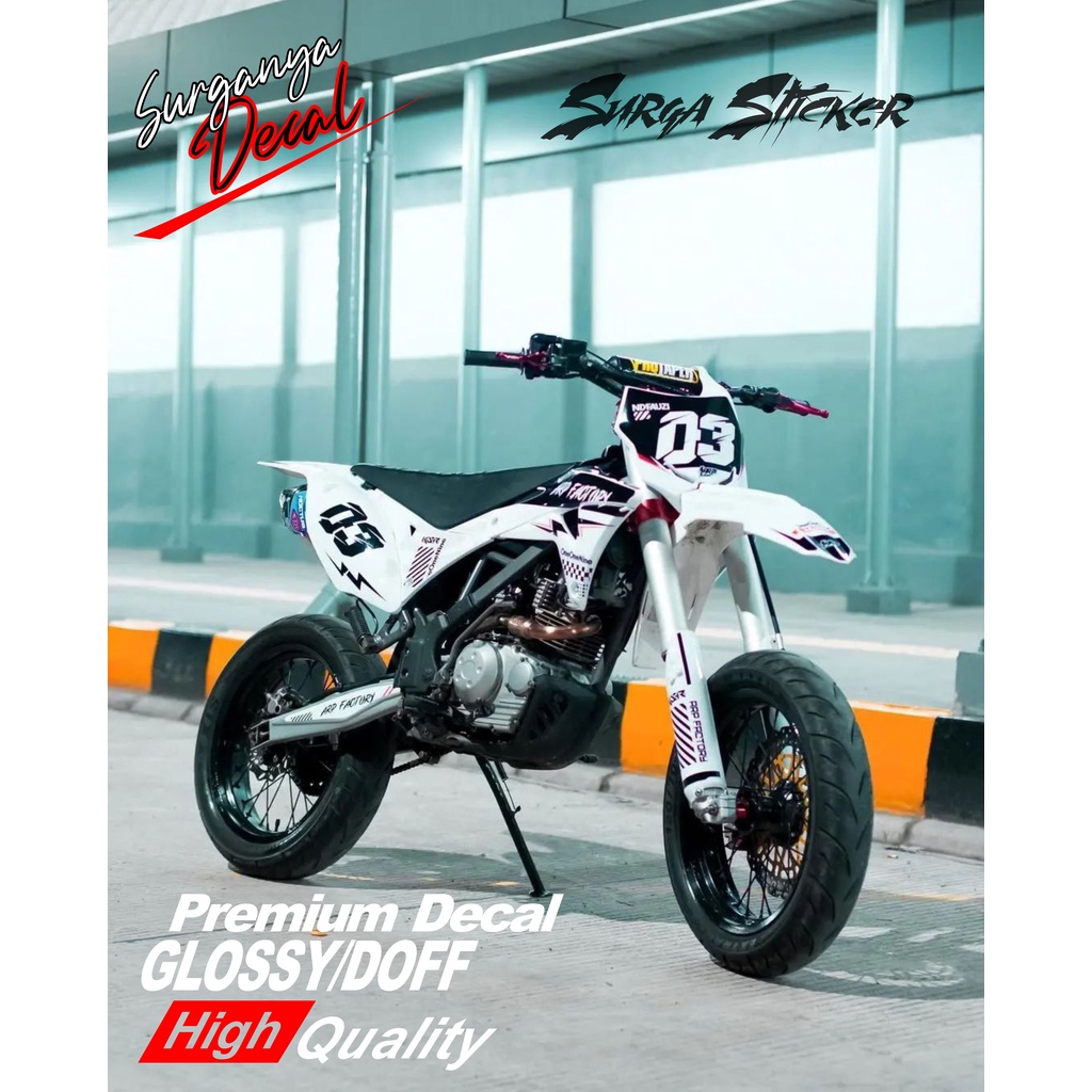 DECAL GORDON/KLX/CRF/KTM FULL BODY COOL FREE CUSTOM DESIGN | Shopee ...