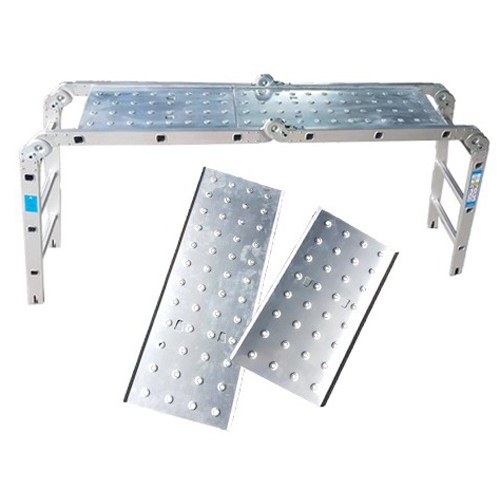 (AON126) 12 Step Foldable Ladder Aluminium Ladder Multipurpose Ladder ...