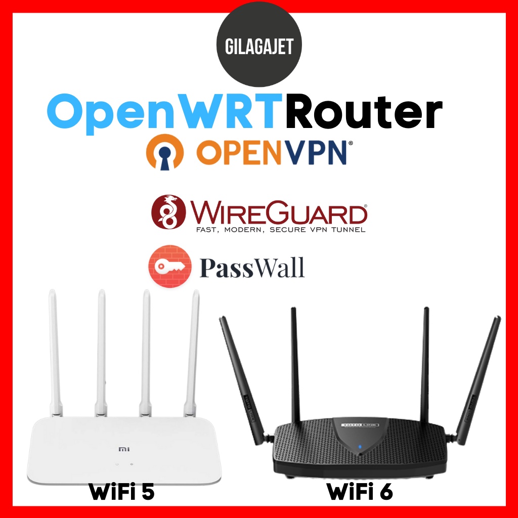OpenWRT WiFi Router 6 | VPN Unlimited | OpenVPN | VLESS | Unlimited ...