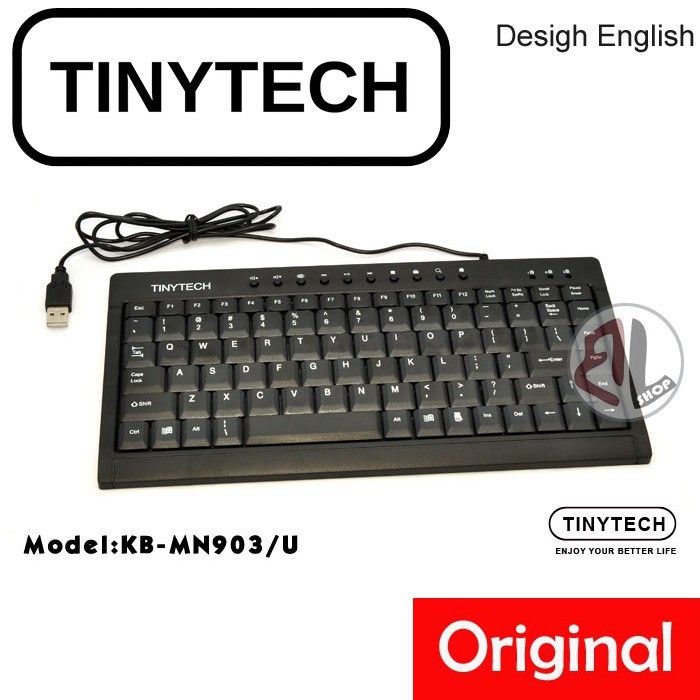Official Tinytech Ultra slim Chocolate Desigh Mini Computer Keyboard ...