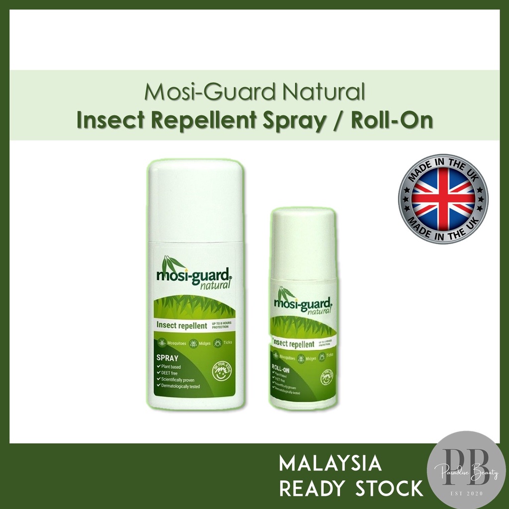 Mosi-Guard Natural Insect Repellent Spray / Roll-On (Made in UK ...