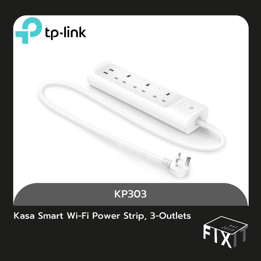 TP-Link KP303 Kasa Smart Wi-Fi Power Strip, 3-Outlets | Shopee Malaysia