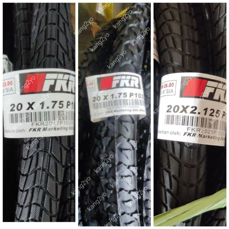 (Wheel size 406) 20 inci tayar sahaja 20x1.75 - 20x1.95 - 20x2.125 inci ...