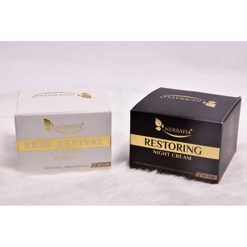 NURRAYSA BEAUTY RESTORING NIGHT CREAM & REVIVAL SKIN DAY CREAM [10GRAM ...