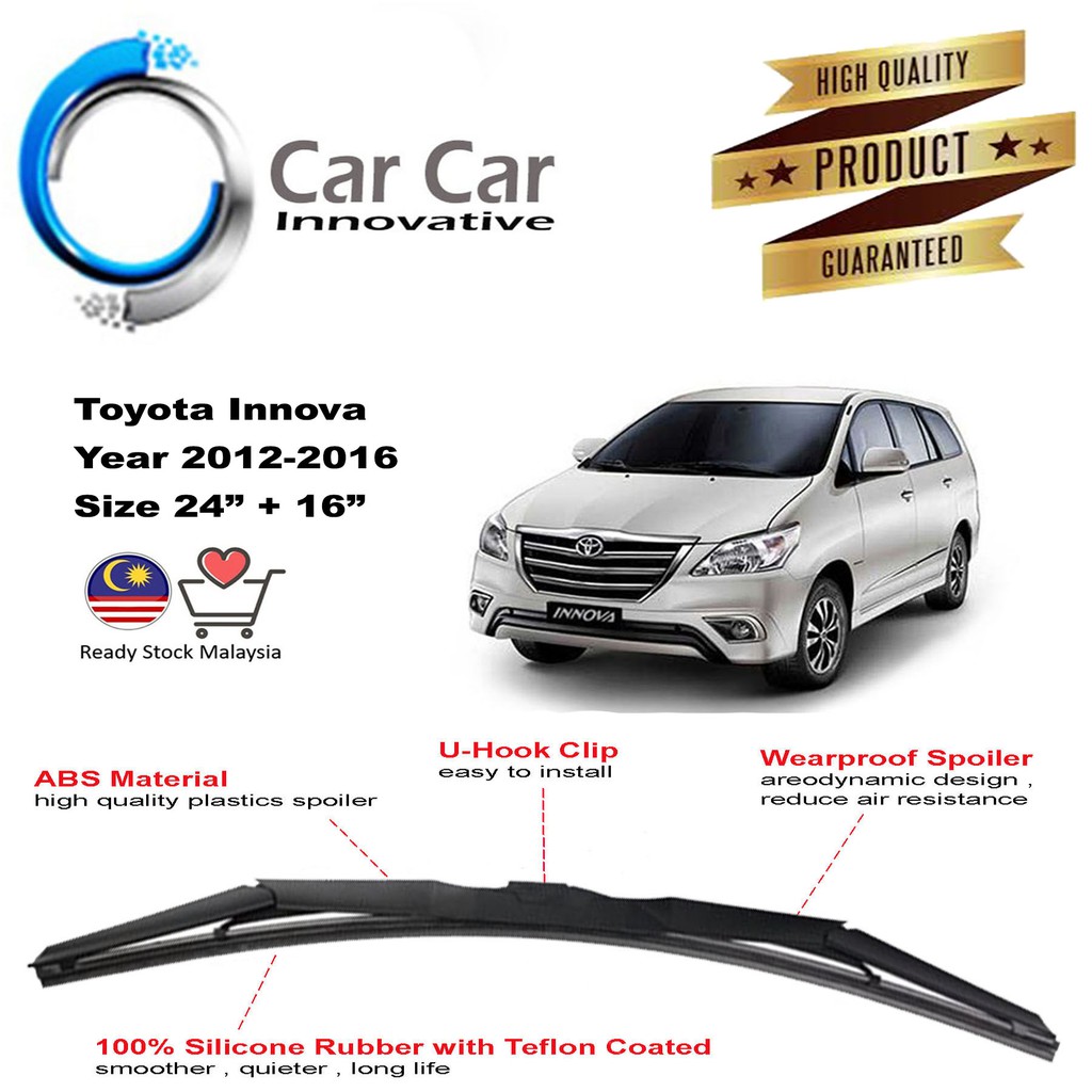 Toyota Innova Wiper 2012-2016 Car Wiper Blades ,Silicone Wiper Blade ...
