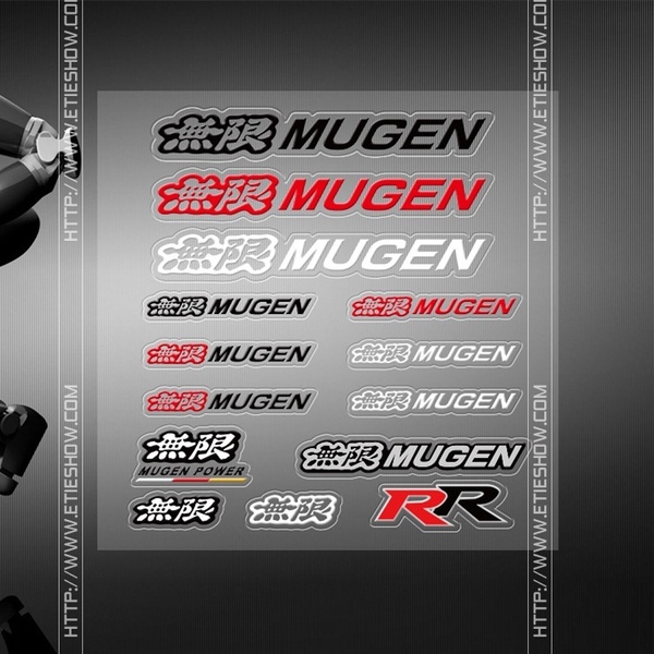 For Car MUGEN 無限 Car Sticker Kit ( 12cmx12cm ) | Shopee Malaysia