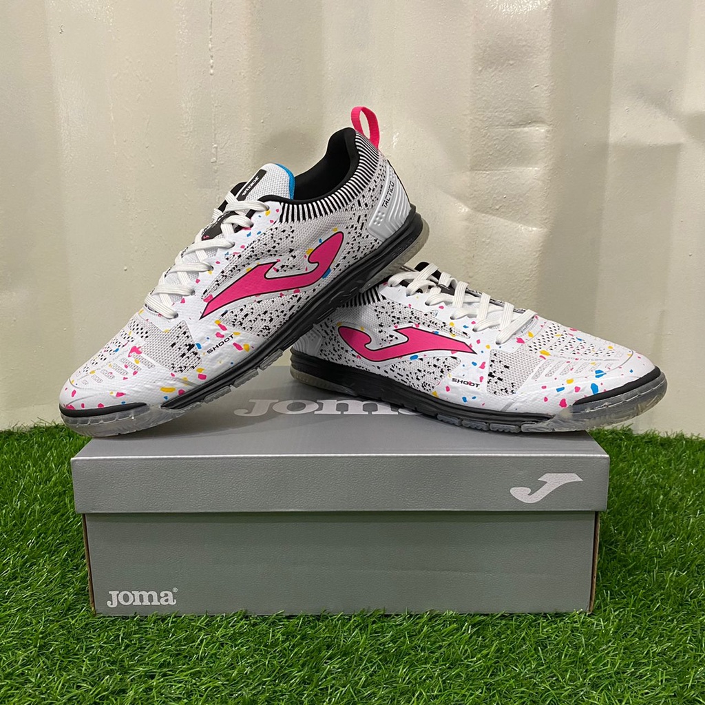 JOMA TACTICO 2202 WHITE BLACK PINK KASUT FUTSAL SHOES (100% ORIGINAL ...